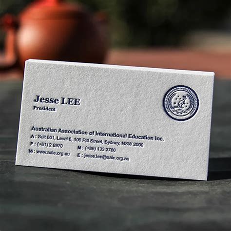 맞춤형 명함 양면 인쇄 명함 레터 프레스 명함 명함 450g 100 개 200 개비지니스 카드 Aliexpress