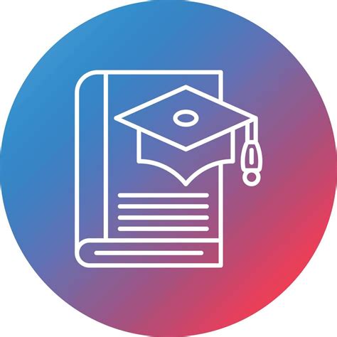 Thesis Line Gradient Circle Background Icon 16828568 Vector Art At Vecteezy