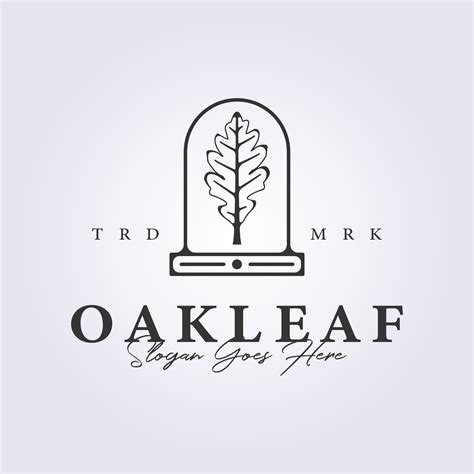 Oak Leaf Badge Symbol Logo Vector Illustration Design 30748999 Vector