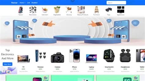 E Commerce App Using HTML CSS JS React Source Code