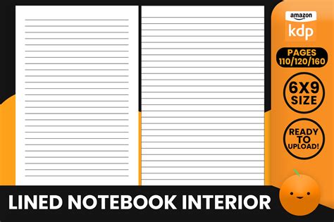 Lined Notebook Interior Graphic By Orange Downloads Creative Fabrica