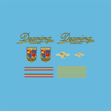 Dearing Bakewell Set 0001 Bicycle Decals