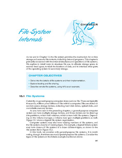 Book Part15 17 15 C H A P T E R File System Internals As We Saw In