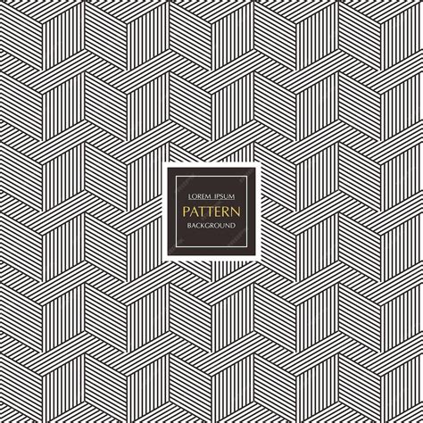 Premium Vector Cube Shape Line Pattern Background