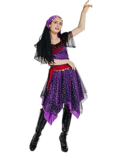 Womens Purple Fortune Teller Costume Heaven Costumes