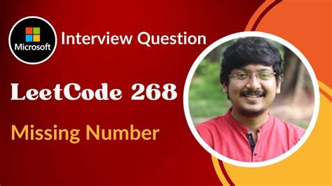 Missing Number Microsoft Interview Question Array And Hashing Leetcode 268 C Niladree