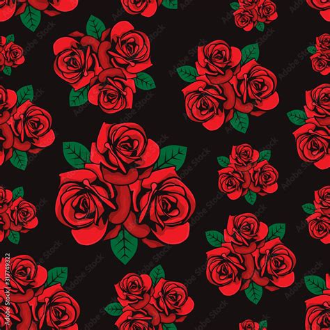 Rose Pattern Wallpaper