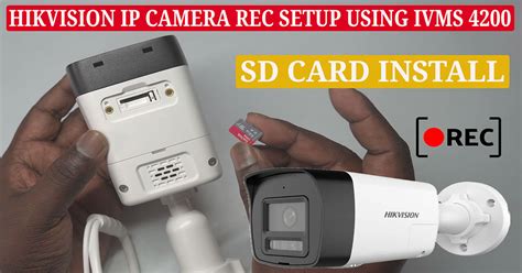 How To Install An Sd Card And Configure Recording Schedule For
