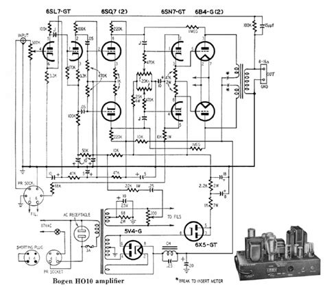 Bogen Ho10 Amplifier Schematic Electronic Service Manuals