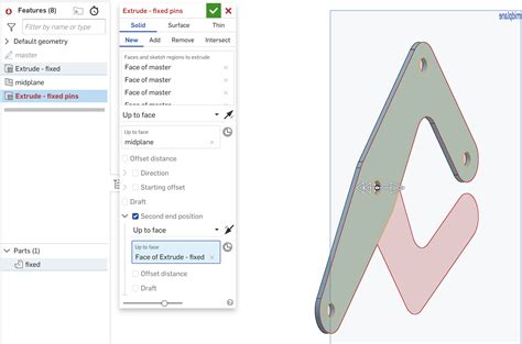 Extrude From Multipart Sketch And Part Highlights Part Of Sketch In Red Extrude Fails — Onshape