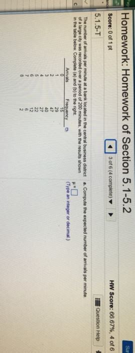 Solved Homework Homework Of Section 5 1 5 2 Score 0 Of 1