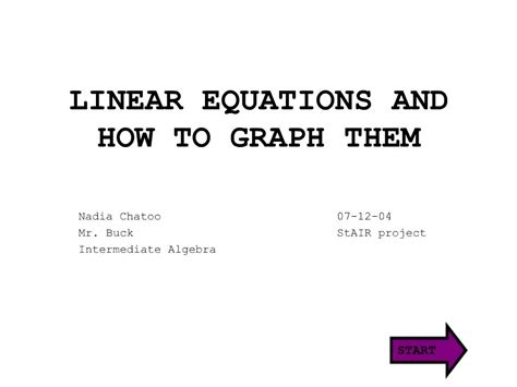 PPT LINEAR EQUATIONS AND HOW TO GRAPH THEM PowerPoint Presentation Free Download ID 721402