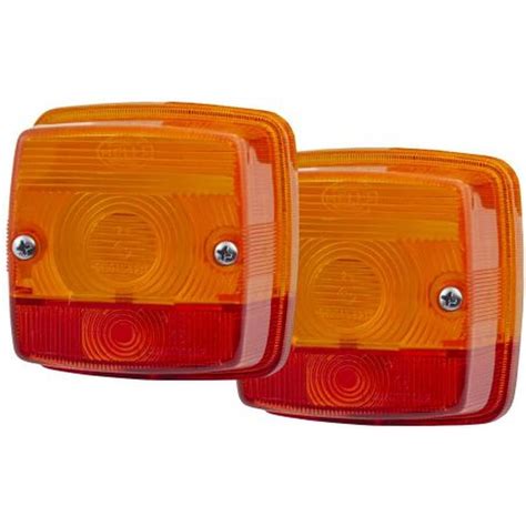 Hella 2 Lichtscheiben Rücklicht Für Agria Bomag Daf Ford Linde Volvo