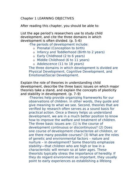 Chapter 1 Learning Objectives Chapter 1 LEARNING OBJECTIVES After Reading This Chapter You