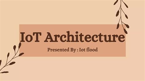 IoT Architecture Pdf