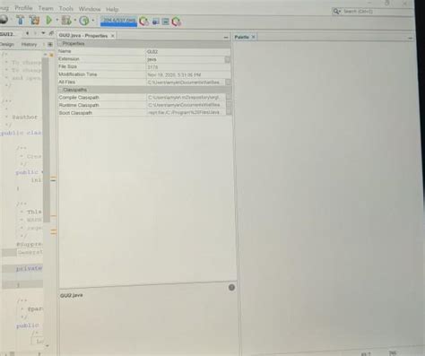 solved i minimized my pallet in netbeans the other day and