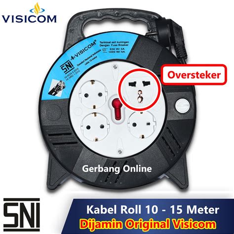 Jual Kabel Roll Meter Meter Stop Kontak Lubang M M M M Visicom Sni Indonesia