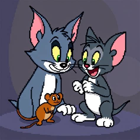 Tom Cat And Jerry Mouse Pixel By Ptbf2002 On Deviantart