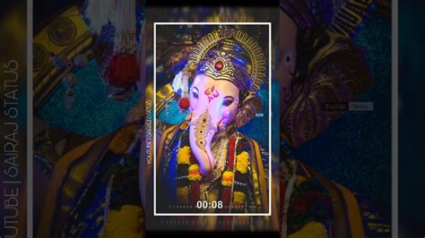 Ganpati Bappa Status Sairaj More Youtube 🙏 Youtube