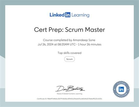 Amandeep Sone On Linkedin Scrummaster Agile Continuouslearning Linkedinlearning