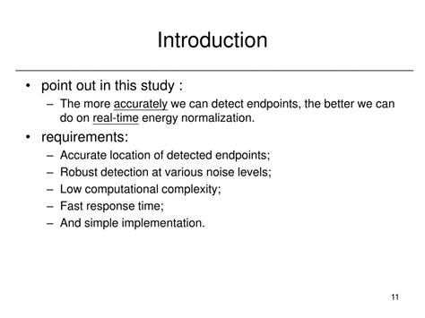 Ppt Robust Endpoint Detection And Energy Normalization For Real Time