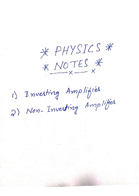 SOLUTION Inverting Amplifier And Non Inverting Amplifier Studypool