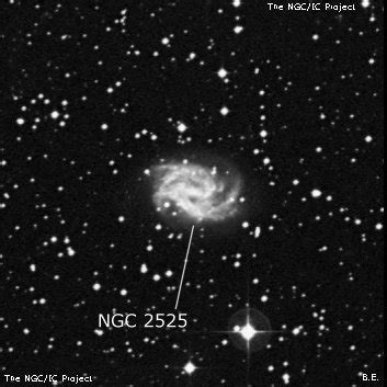 Ngc 2525 спиральная галактика с баром Описание Ngc 2525