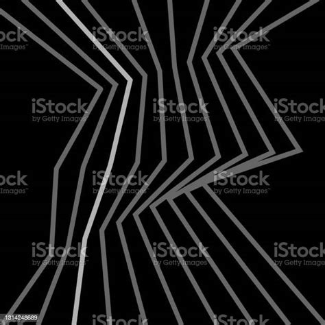 관점 흑백 직선 모서리 지그재그디지털 추상 줄무늬 벡터 라인 패턴 검은색에 대한 스톡 벡터 아트 및 기타 이미지 검은색 곡선 기하 도형 Istock