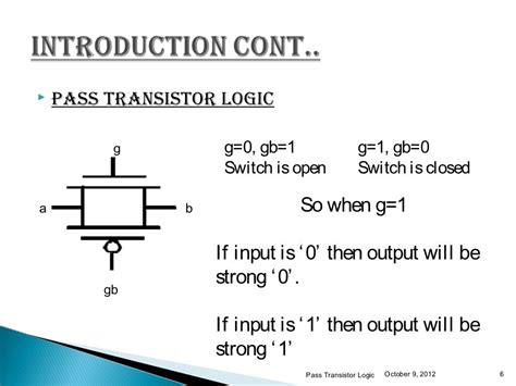 Pass Transistor Logic