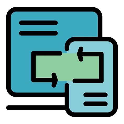 Data Transferring Between Two Devices Using Wireless Technology 52735622 Vector Art At Vecteezy