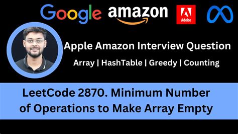 Solving Leetcode 2870 Minimum Number Of Operations To Make Array Empty