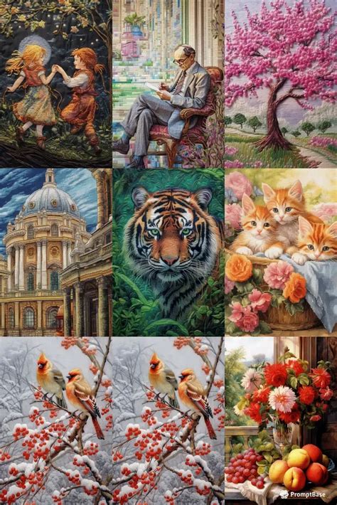 Embroidery Patterns Midjourney Prompt Promptbase