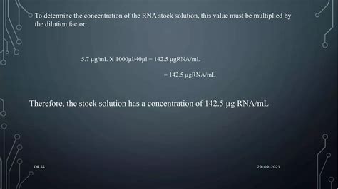 Measuring RNA Concentration PPT
