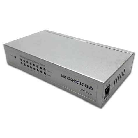 MX 8 Port 10 100 Fast Ethernet Manageable Switch MX MDR Electronics