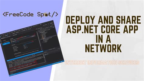 deploy asp core webapp to a local network using iis