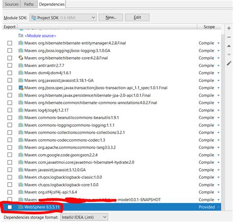 Deployment Maven Could Not Resolve Dependency Of Websphere Provided Dependency Stack Overflow