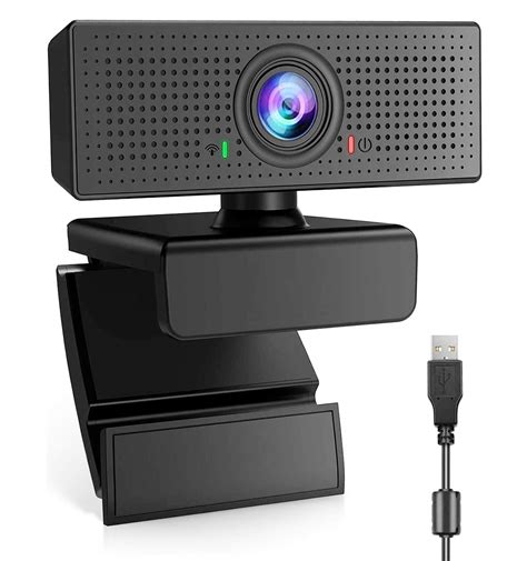 Webcam With Microphone Hd 1080p Web Cam Mic For Laptop Pc Mac Computer