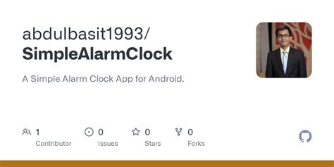 Github Abdulbasit1993simplealarmclock A Simple Alarm Clock App For