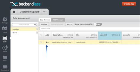 How To Manage A Data Objects Access Control List Acl In Backendless Console