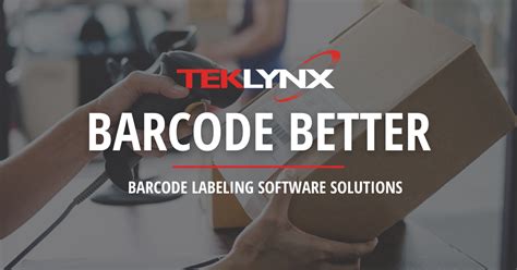 Barcode Label Design Print And Management Software Teklynx