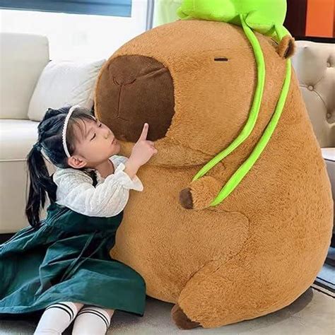 Ditucu Giant Capybara Plush With Turtle Backpack Large Jumbo Soft