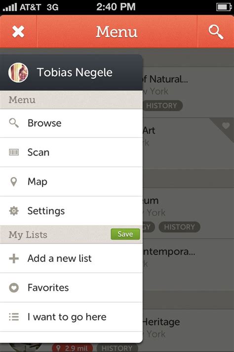 m site main menu control mobile design inspiration navigation design