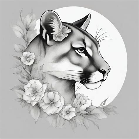 Premium Vector Line Art Tiger For Tattoo And Decoration