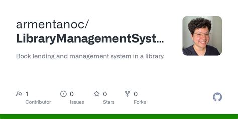Github Armentanoc Librarymanagementsystem Book Lending And Management System In A Library