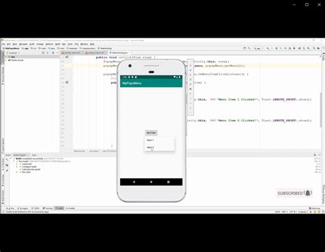 Android Studio How To Create A Pop Up Menu For Android App Tech