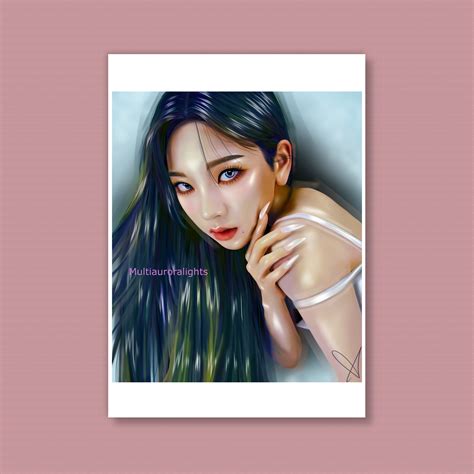 Karina From Aespa Original K Pop Fanart Print Etsy