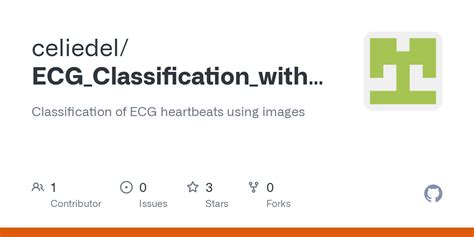 Github Celiedel Ecg Classification With 2d Cnn Classification Of Ecg