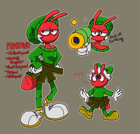 A Simple Blog On Tumblr I Made A Proper Ref Of Minerva Shes A Fire Ant
