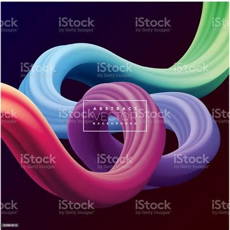 추상적인 3d 화려한 곡선 라인 배경입니다 벡터 액체 액체 예술적 컬러 일러스트입니다 프레 젠 테이 션 또는 통신 포스터 디자인을 위한 크리에이 티브 개념입니다 나선형에
