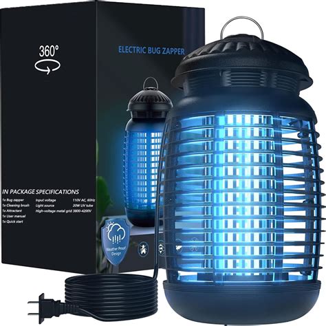 Idealforce Electric Mosquito Bug Zapper 4200v Waterproof Fly Trap